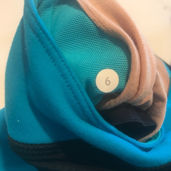 lululemon athletica | Tops | Lululemon Deep V Teal Blue And Black Tank ...